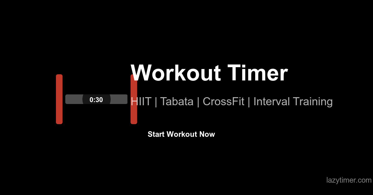 HIIT Timer ⏱️ Free Interval Timer for Workouts